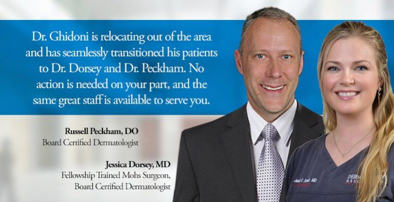 Dr. Ghidoni Is Relocating | U.S. Dermatology Partners