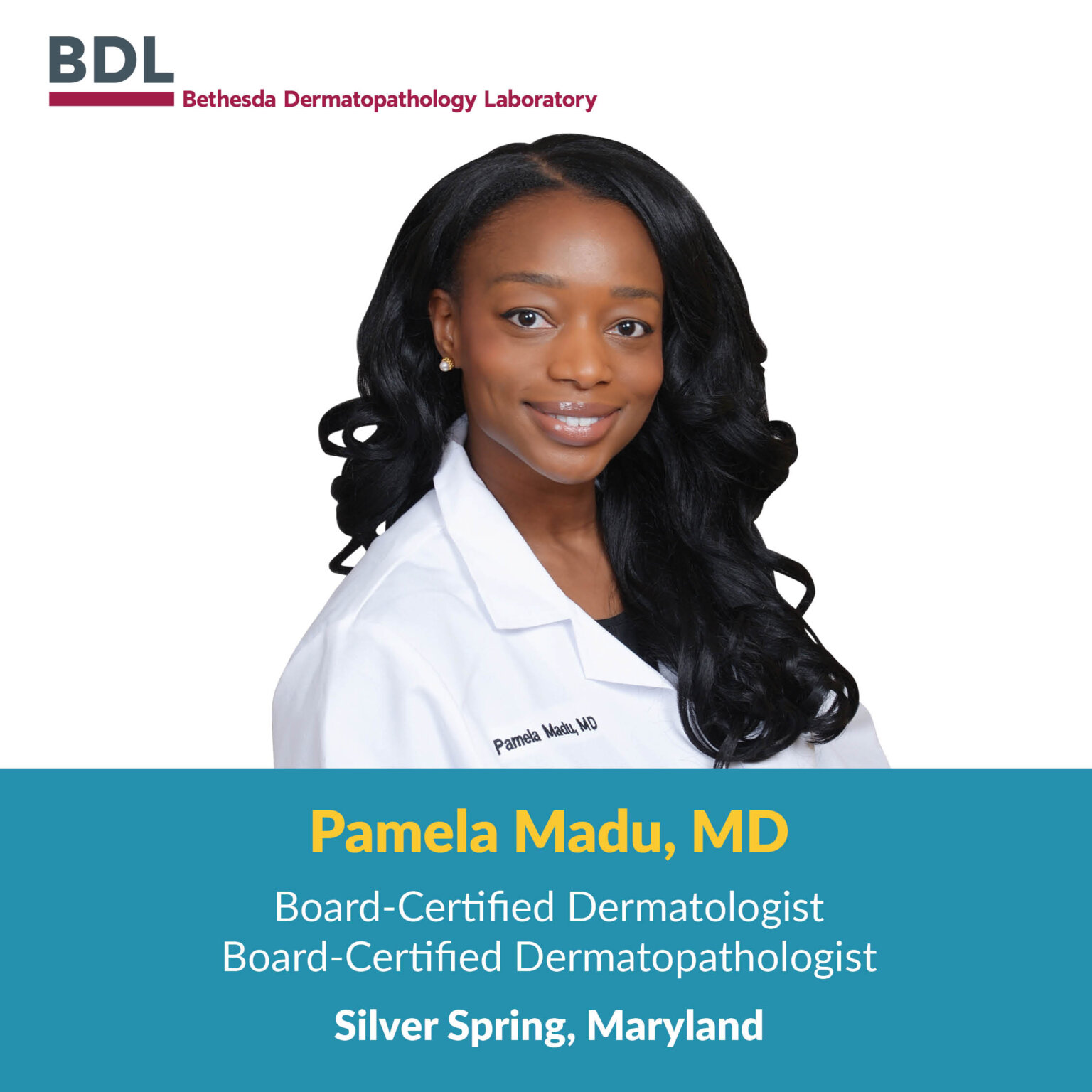 Welcome Pamela Madu, MD to Bethesda, Maryland