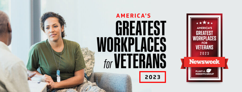 America's Greatest Workplaces for Veterans 2023