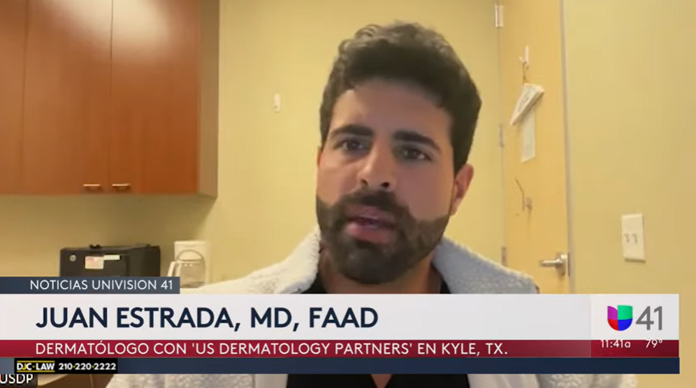 Dr. Juan Estrada Shares Expert Skin Insights with Univision San Antonio ...